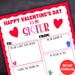 Kids Valentines Card for Sister, Printable Sister Valentines Card ...