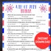4th of July Trivia 4th of July Game Printable Independence - Etsy