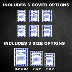 Printable College Gift Card Book, College Care Package, Gift for ...