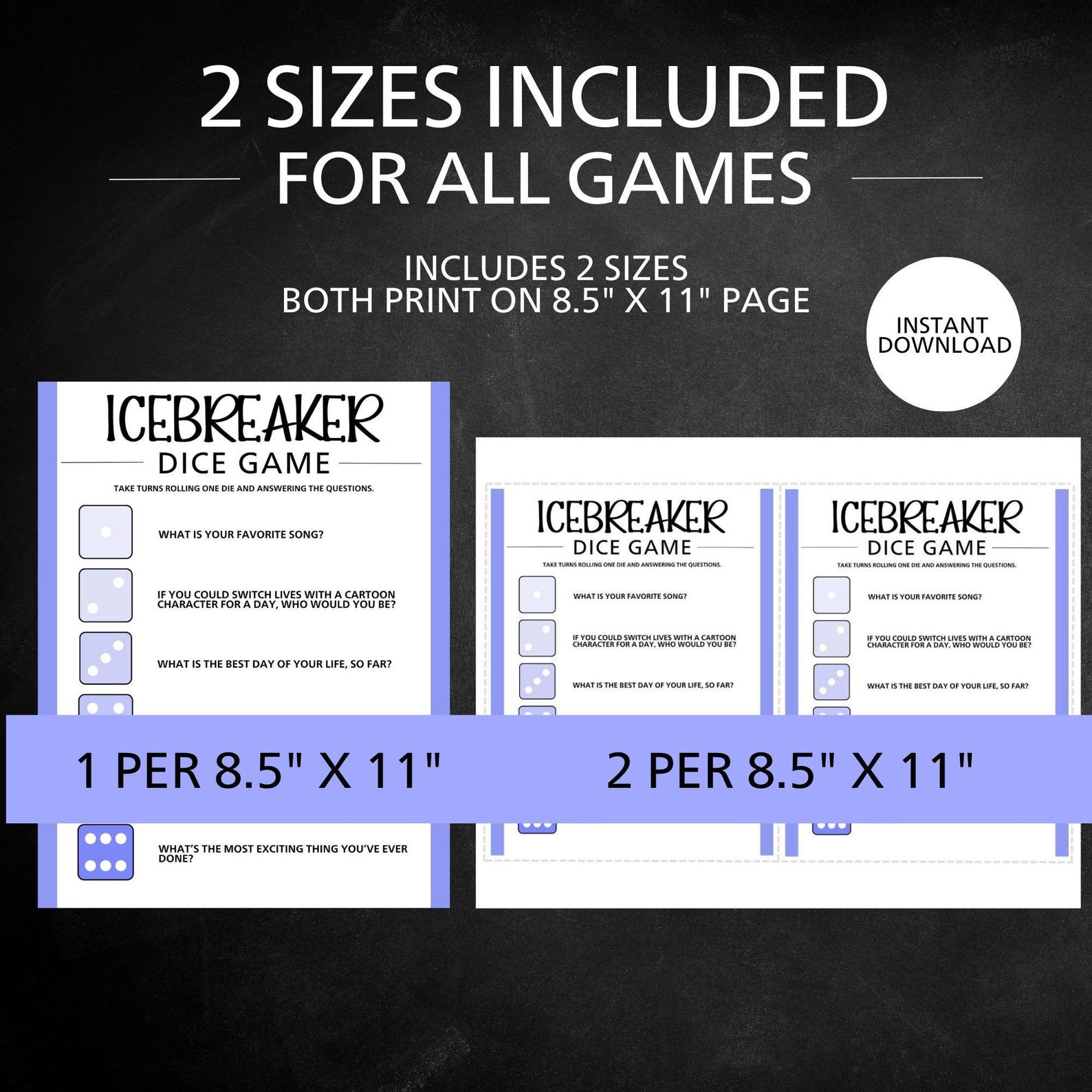 Icebreaker Games Bundle, Printable Conversation Starters, Pastel Party ...