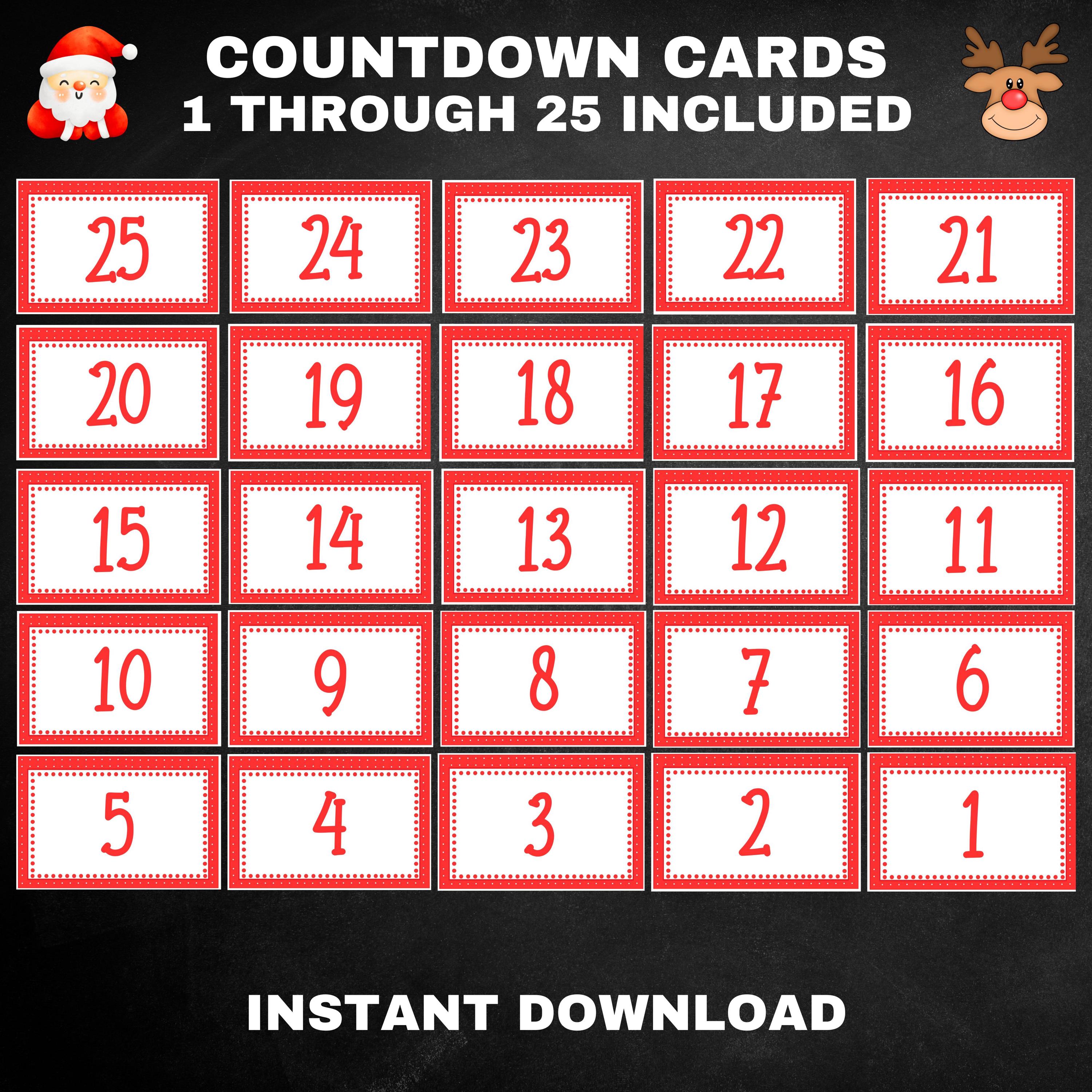 Christmas Gift Card Book, Printable Countdown to Christmas Gift for ...