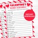 Valentine's Word Scramble Game, Fun Valentine's Printable Game ...