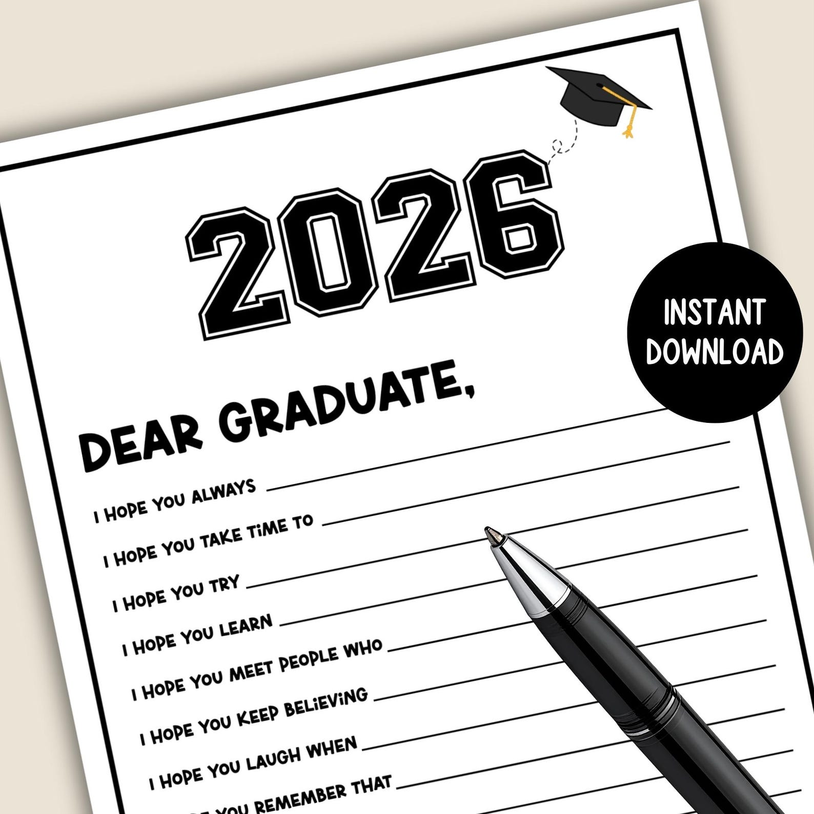 Graduation Wishes, Printable Wishes for the Graduate, High School ...