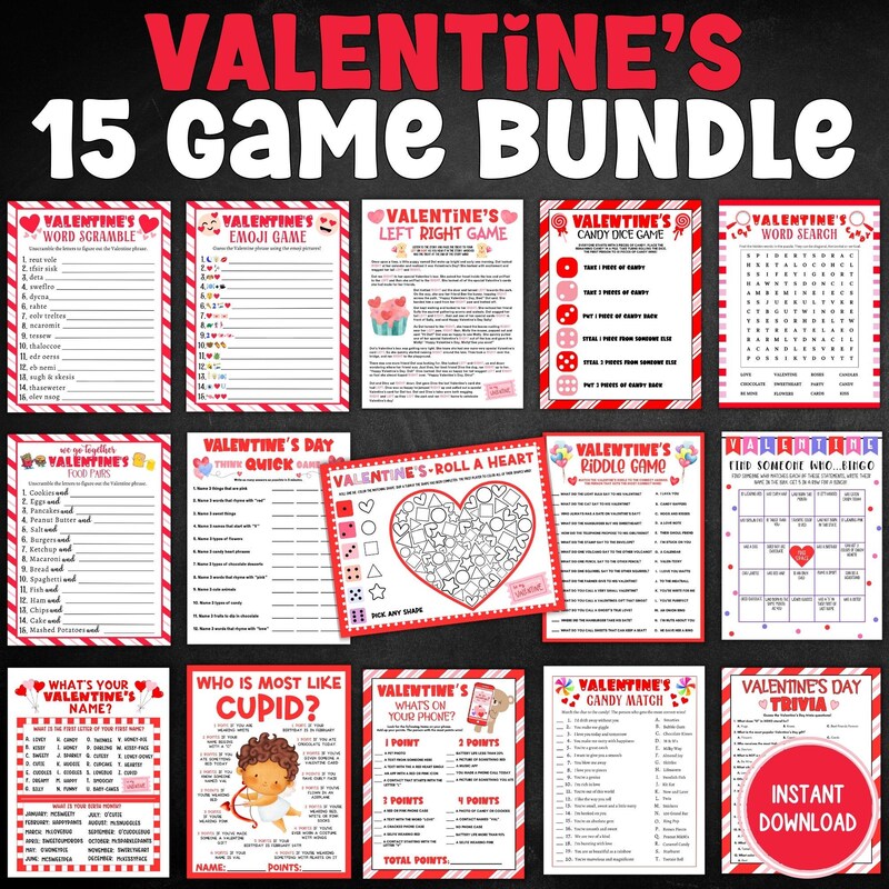Valentines Games - Etsy