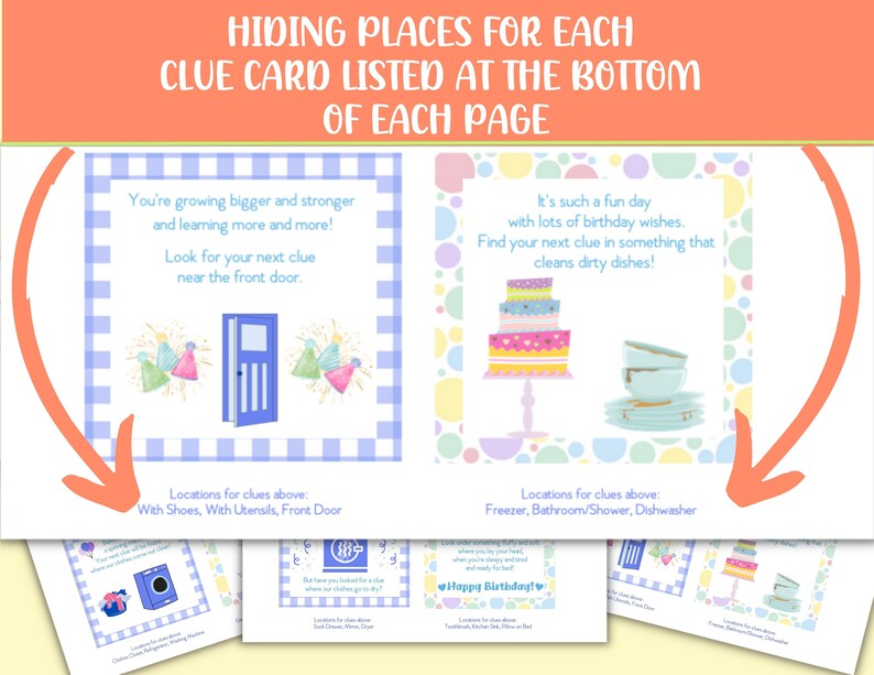 Birthday Scavenger Hunt for Kids Indoor Birthday Treasure - Etsy