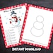 Roll a Snowman Game, Printable Christmas Group Game, Holiday Classroom ...
