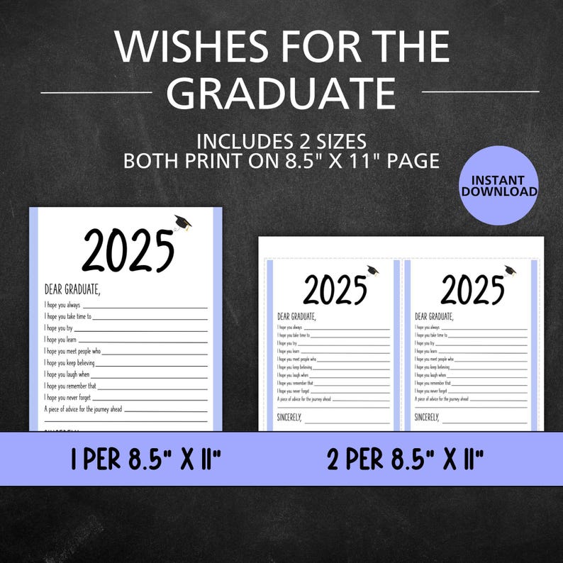 Graduation Wishes, Printable Wishes for the Graduate, High School ...
