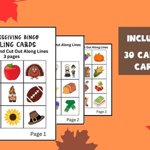 Thanksgiving Bingo, Printable Classroom Thanksgiving Game, Family ...