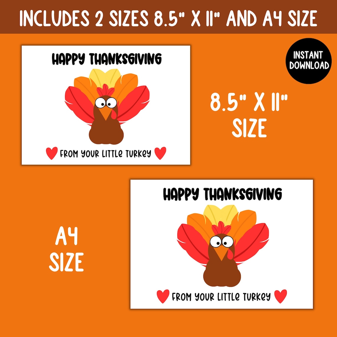Turkey Footprint Craft, Printable Thanksgiving Kids and Baby Keepsake ...