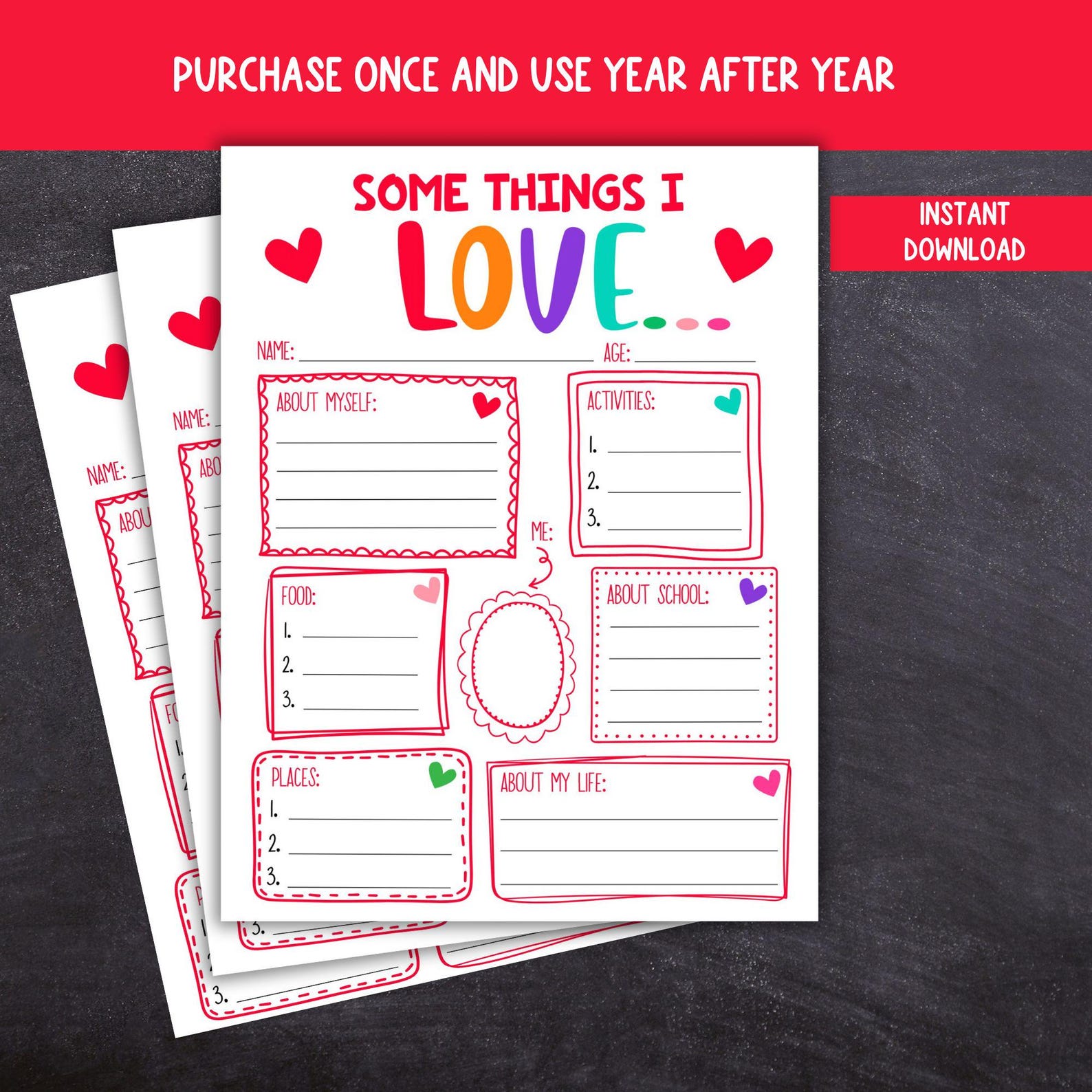 Kids Valentines Activity, Printable Fill in the Blank Valentines Form ...