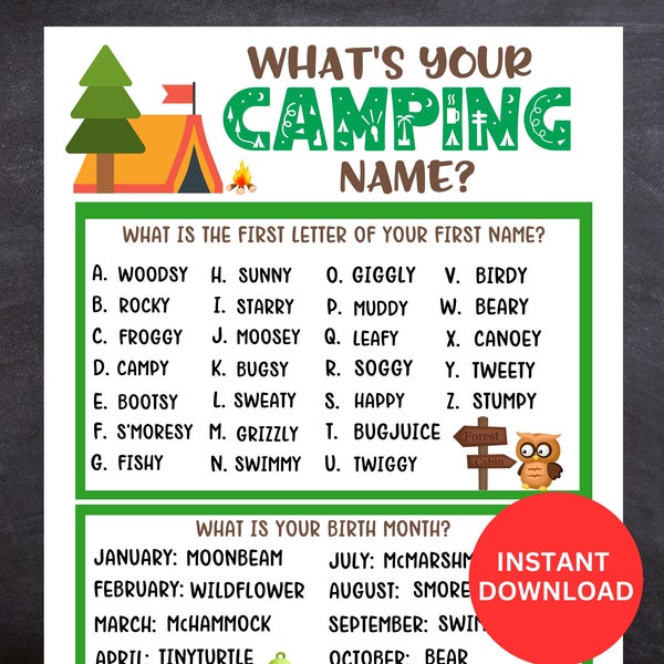 Camping Game, Human Bingo Game, Find Someone Who Game, Get to Know You ...