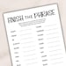 Icebreaker Game, Printable Finish the Phrase Game, Easy Party Starter ...