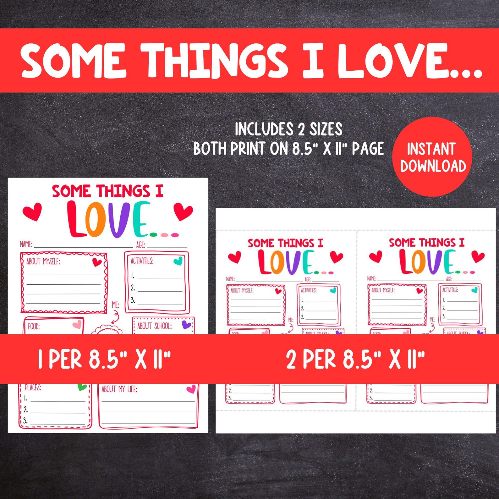 Kids Valentines Activity, Printable Fill in the Blank Valentines Form ...