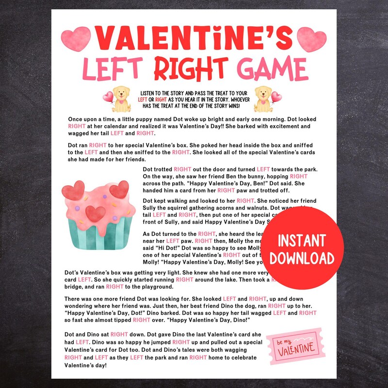 Left Right Story Game Office Party - Etsy