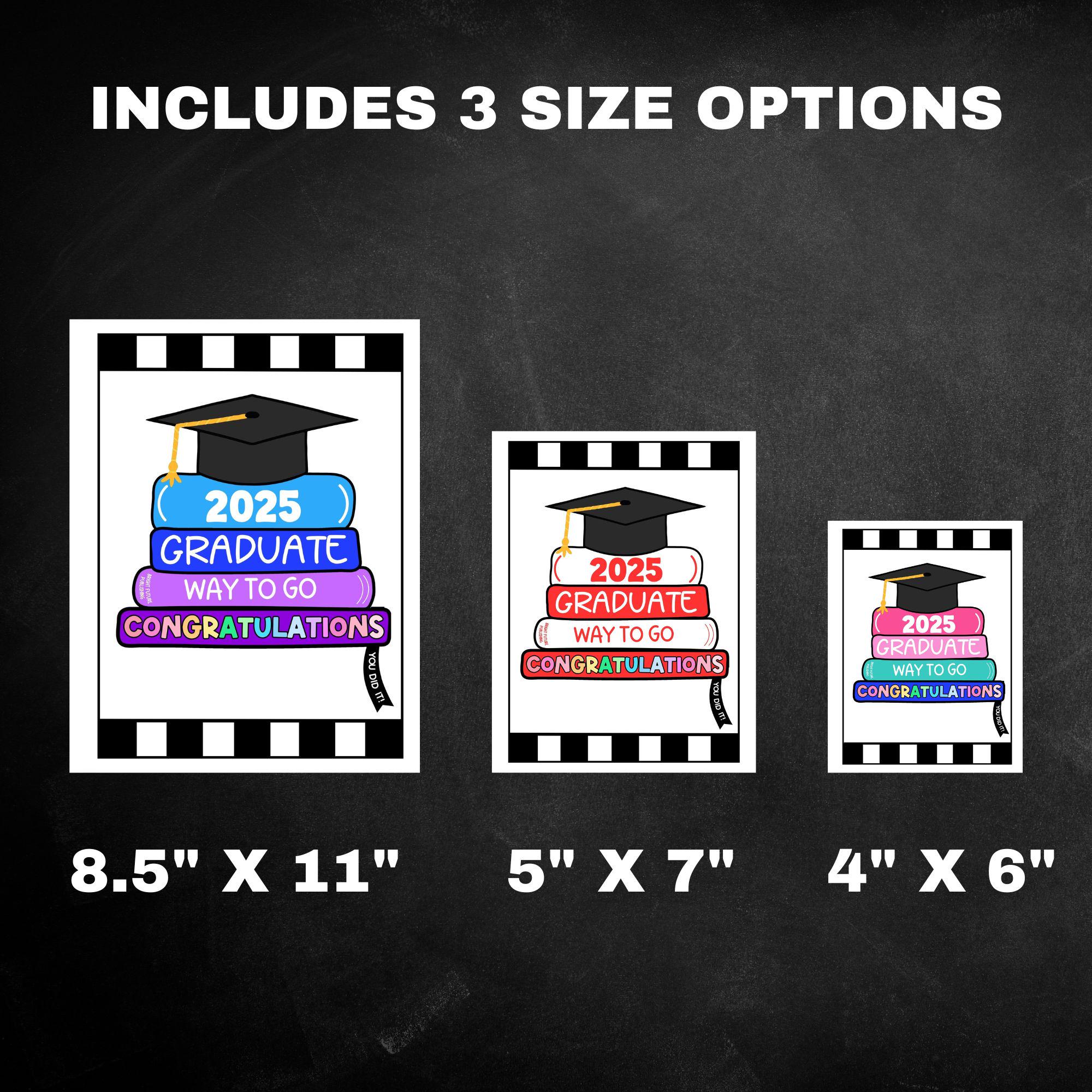 Printable Graduation Gift Card Book, College Gift Card Book, High ...