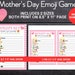 Mothers Day Game, Mothers Day Printable Game, Emoji Game for Mothers ...