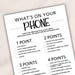 Icebreaker Game, Printable Whats on Your Phone Game, Phone Trivia Game ...