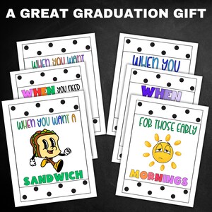 Printable High School Graduation Gift, Open When Gift, College Care ...