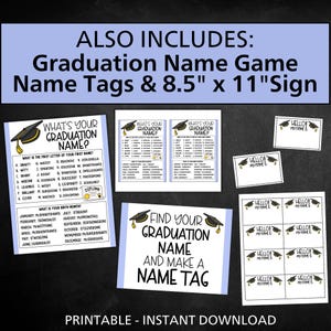Graduation Games Bundle, Printable Graduation Games, Fun Graduation ...