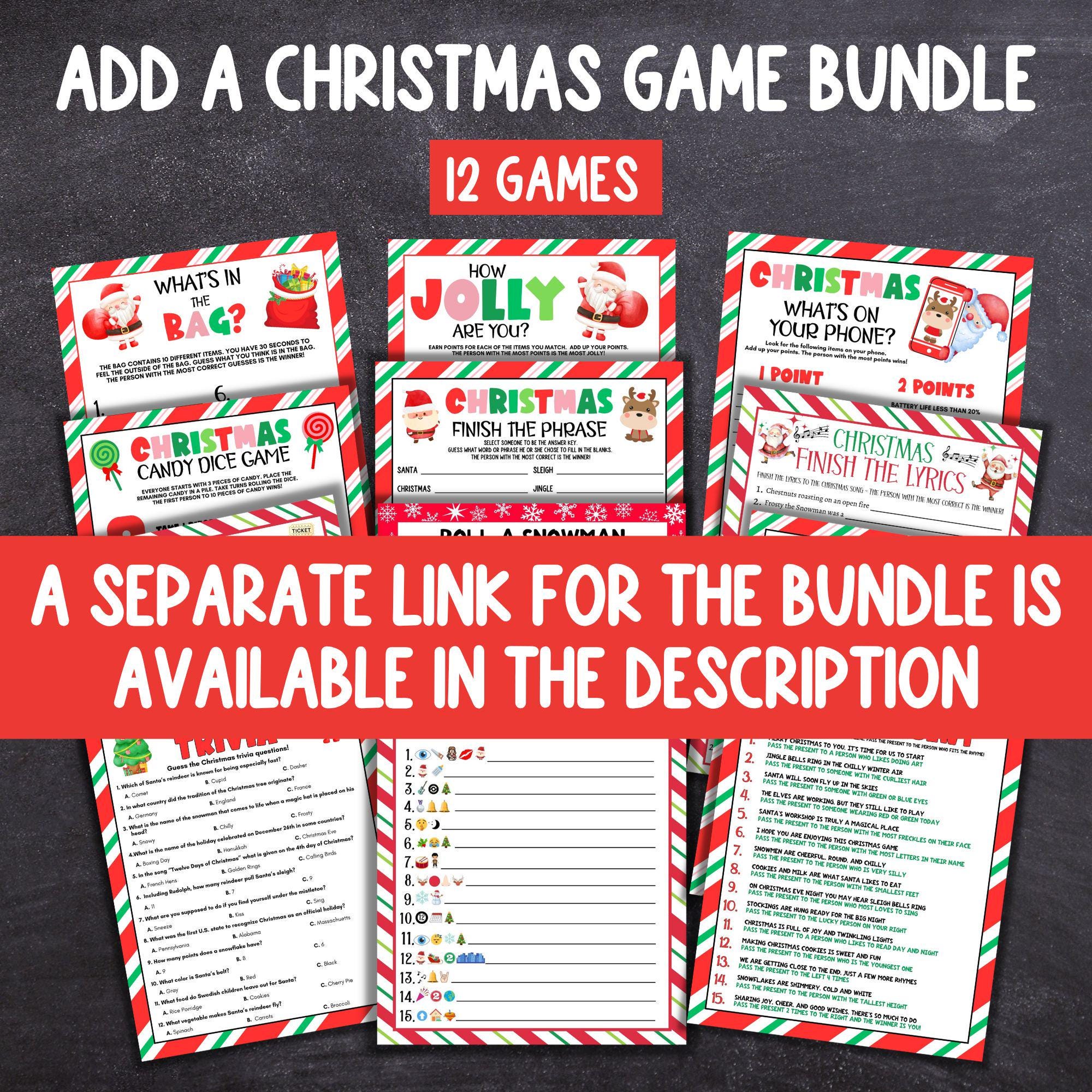 Christmas Scavenger Hunt for Kids, Indoor Printable Christmas Treasure ...