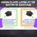 Graduation Scavenger Hunt, Printable Indoor Graduation Treasure Hunt ...