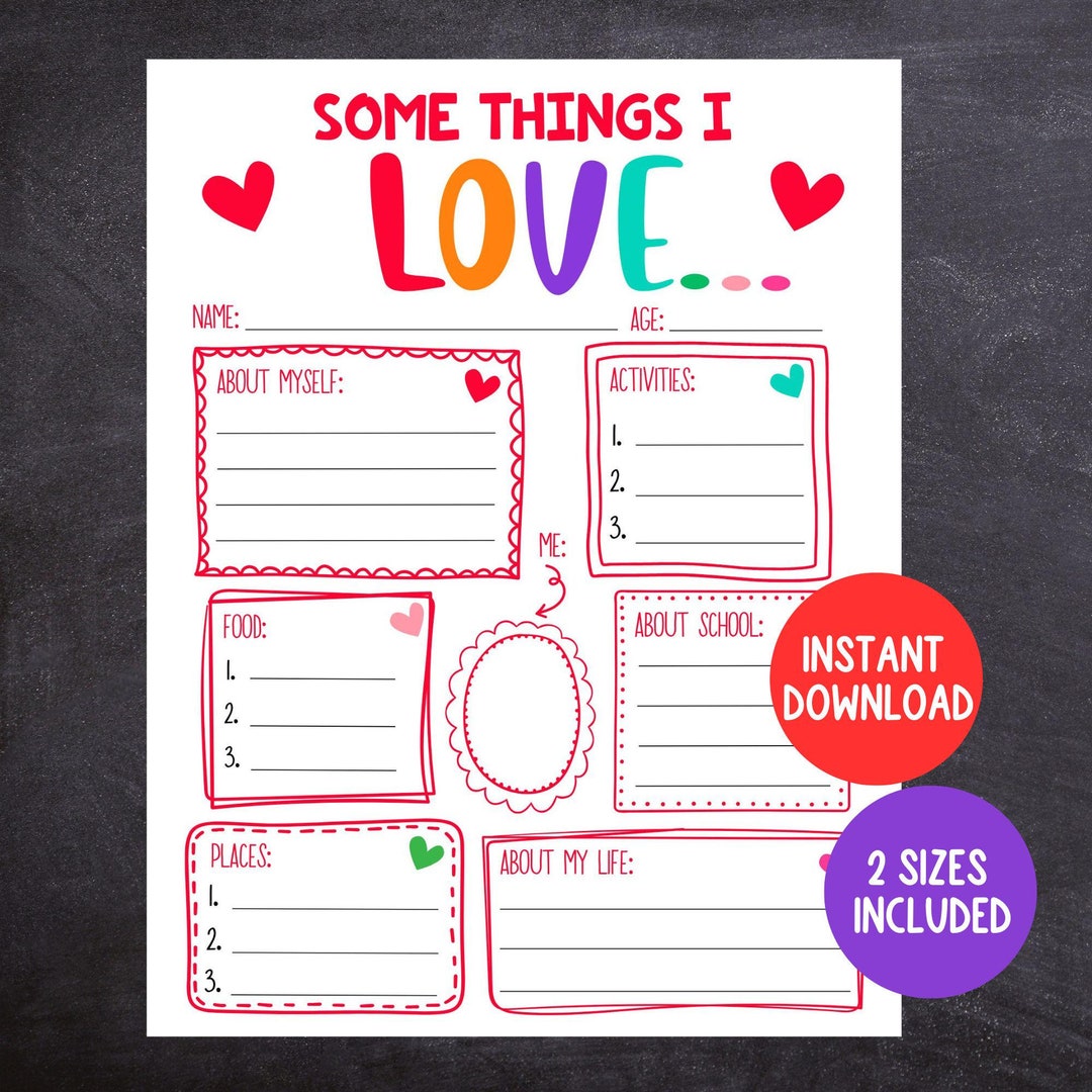 Kids Valentines Activity, Printable Fill in the Blank Valentines Form ...