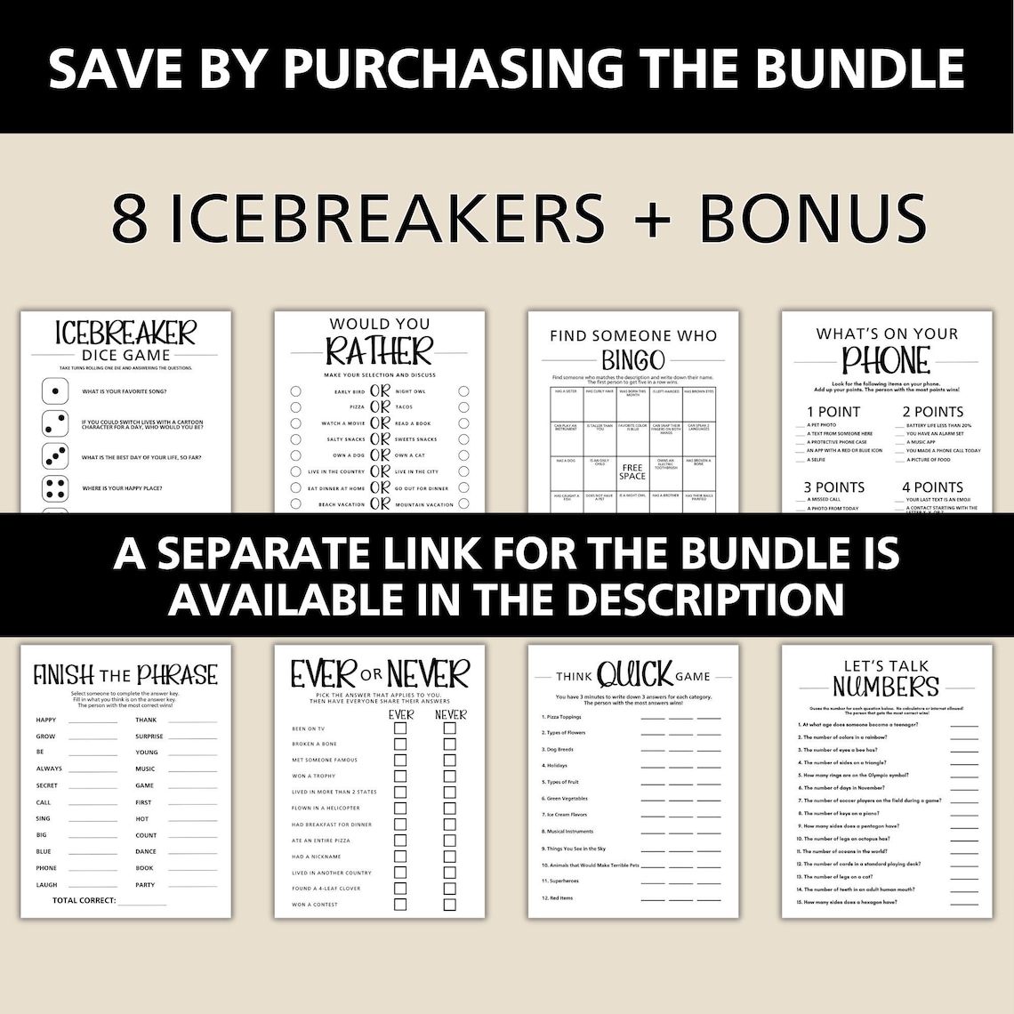 Icebreaker Game, Printable Whats on Your Phone Game, Phone Trivia Game ...