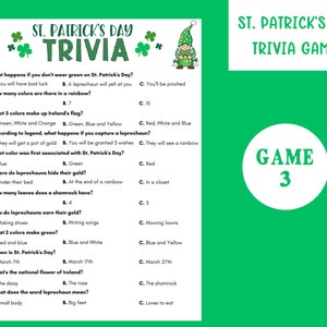 Printable St. Patrick's Day Games Bundle, St. Patrick's Day Games for ...
