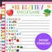 Be Healthy Emoji Game, Fun Way to Learn Healthy Habits, Printable Emoji ...