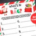 What's in the Bag Christmas Game, Printable Christmas Party Game ...