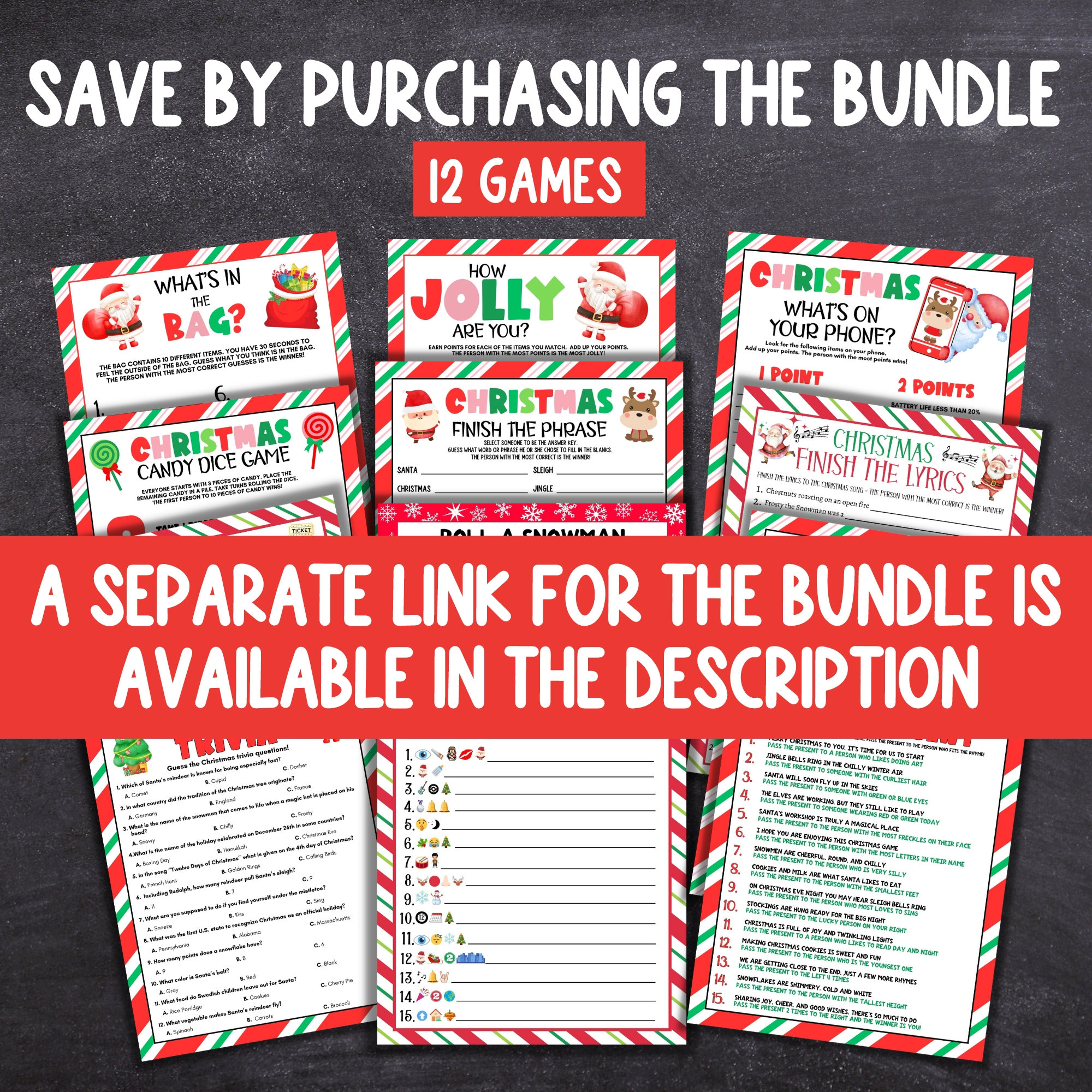 How Jolly Are You Christmas Game, Printable Group Christmas Party Game ...