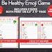 Be Healthy Emoji Game, Fun Way to Learn Healthy Habits, Printable Emoji ...