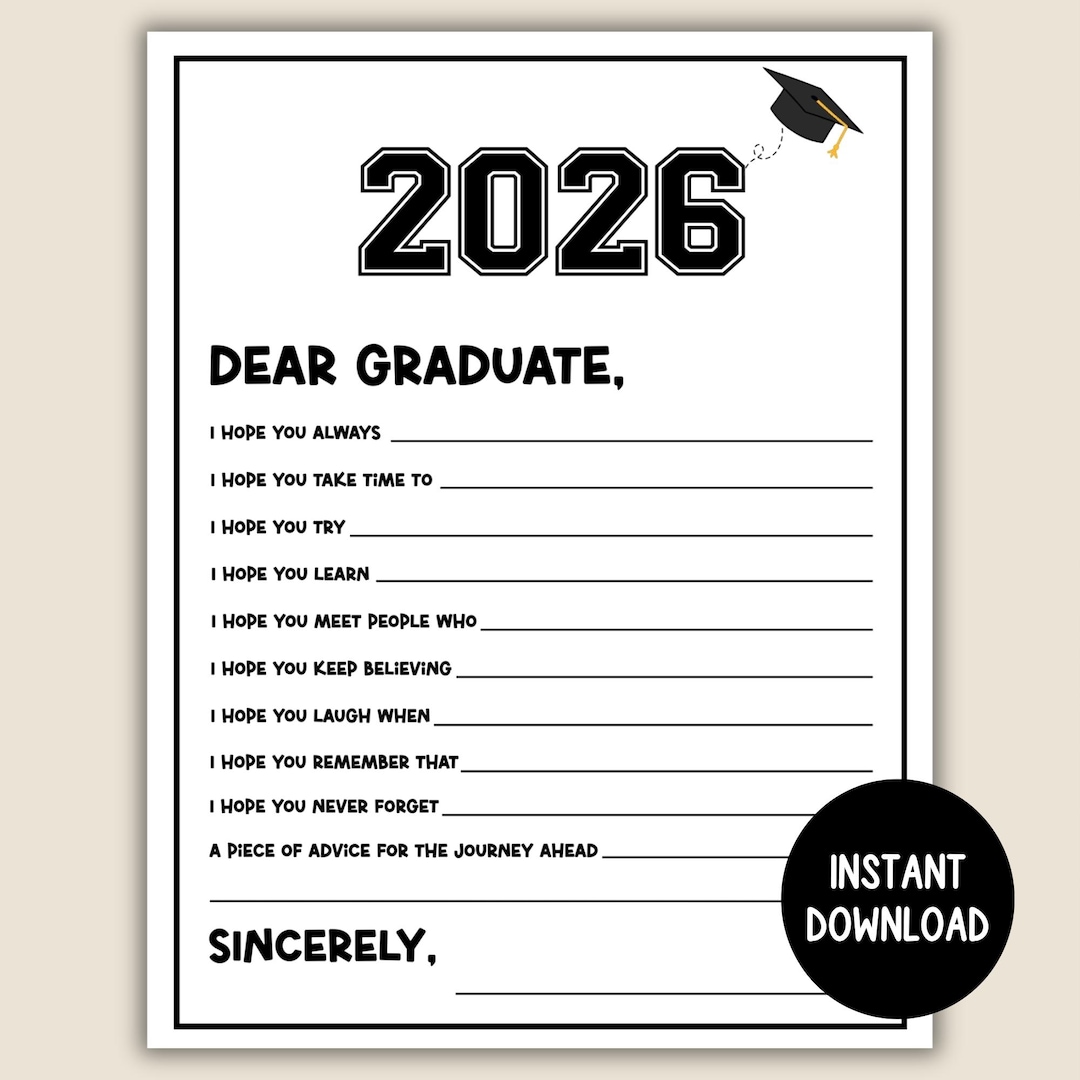 Graduation Wishes, Printable Wishes for the Graduate, High School ...
