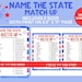 4th of July Game, Printable Name the State Game, USA States Quiz, US ...