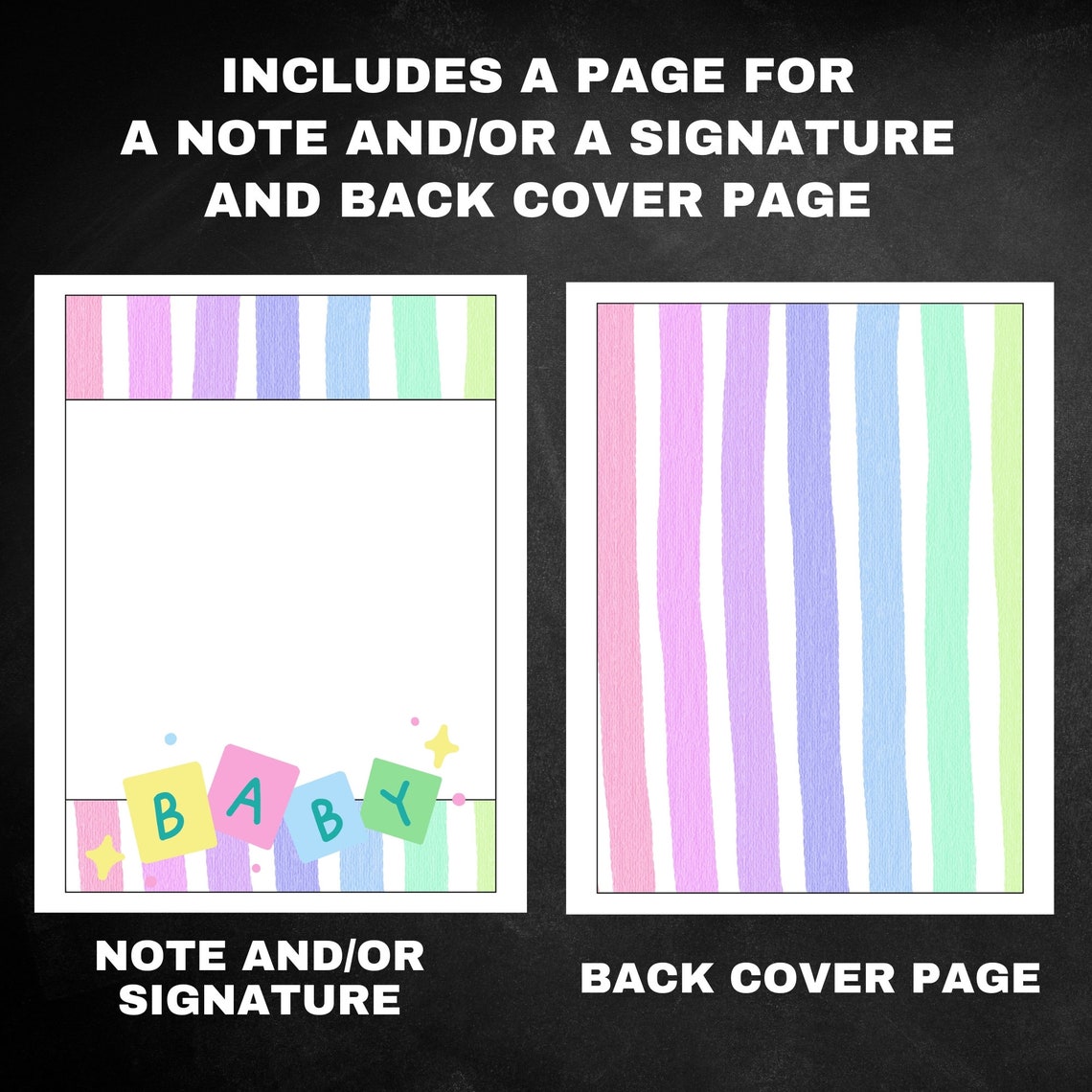 New Mom Gift Card Book, Printable Baby Shower Gift, New Baby Gift Card ...