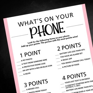 Icebreaker Game, Printable Whats on Your Phone Game, Printable Trivia ...
