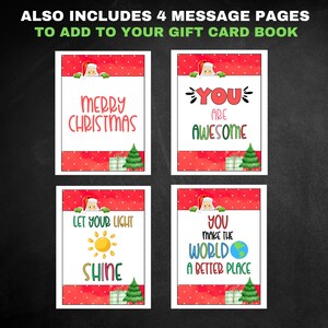 Christmas Gift Card Book, Printable Christmas Gift for Teen, College ...