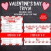 Valentine's Day Trivia Game, Printable Valentine's Party Game, Easy ...