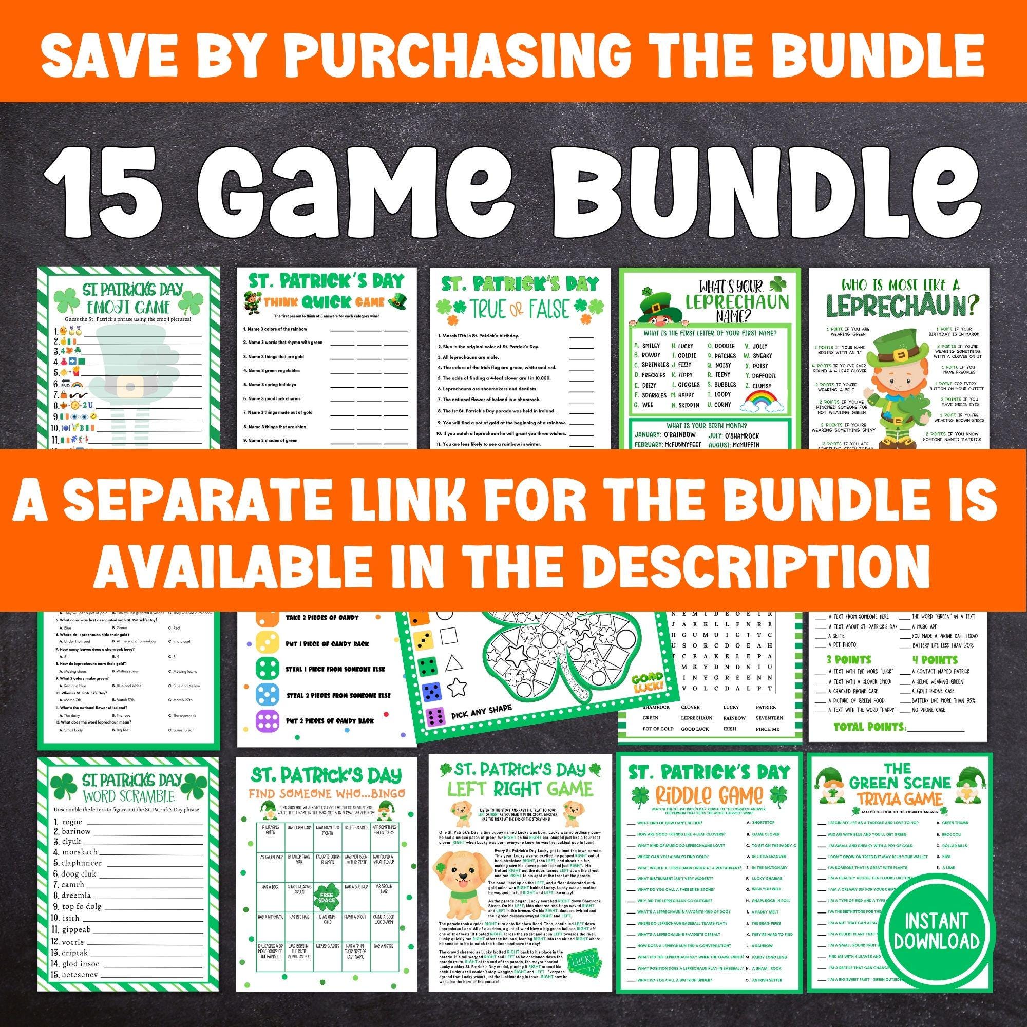 St. Patrick's Day True or False Game, St. Patrick's Day Printable Game ...