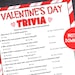 Valentine's Day Trivia Game, Printable Valentine's Party Game, Easy ...