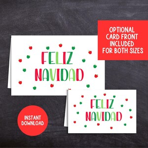 SPANISH Teacher Christmas Card, Printable Kids Christmas Card for ...