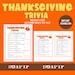 Thanksgiving Trivia Game, Printable Thanksgiving Party Game ...