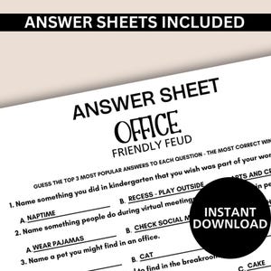 Office Party Games, Printable Work Party Game Bundle, Team Building ...