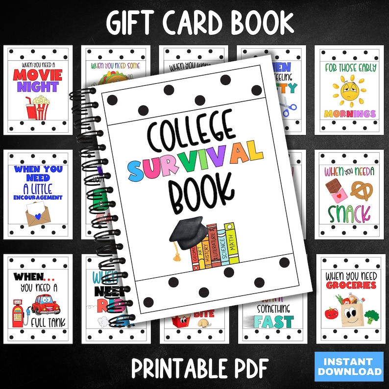 Printable High School Graduation Gift, Open When Gift, College Care ...