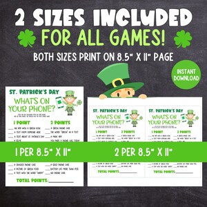 Printable St. Patrick's Day Games Bundle, St. Patrick's Day Games for ...