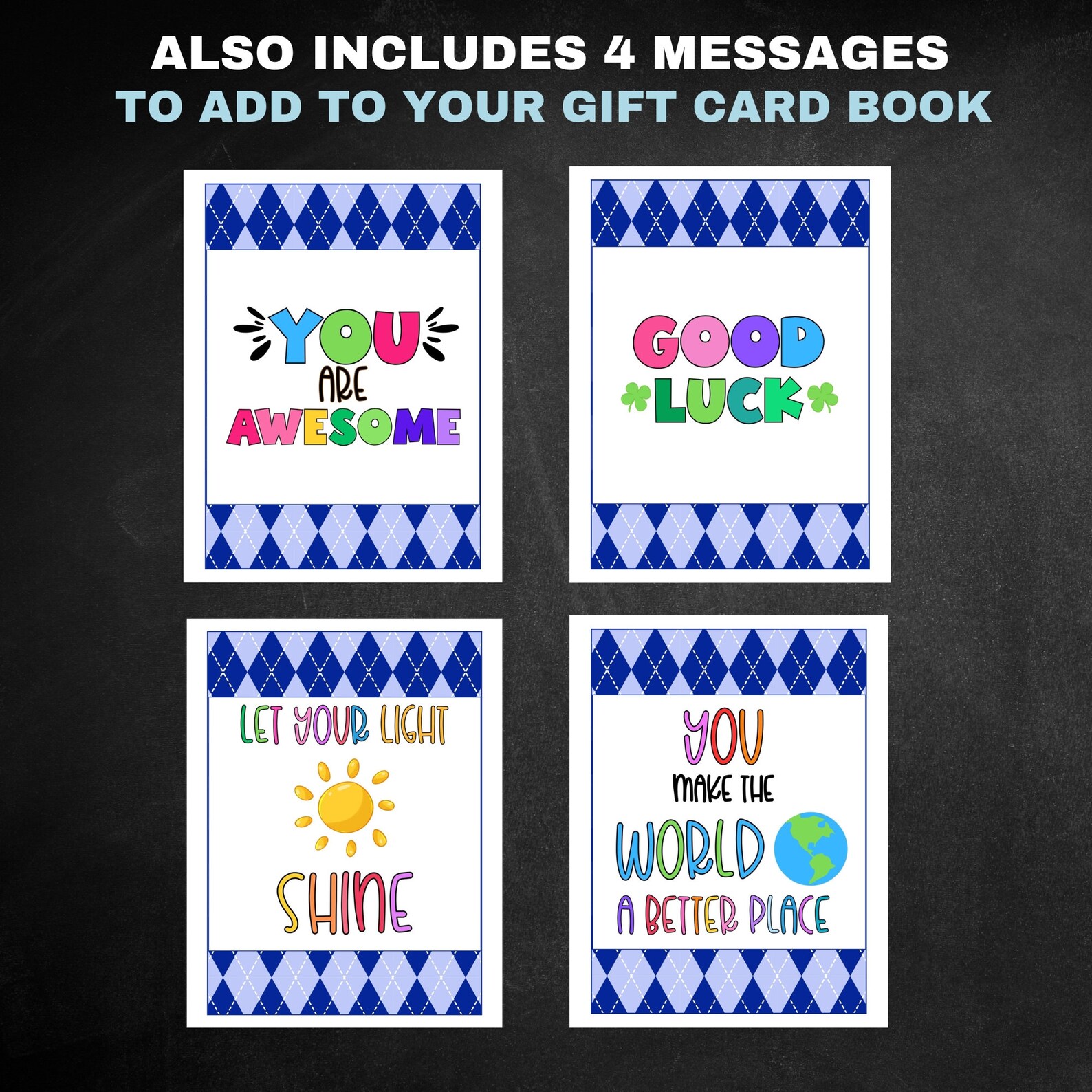 Printable College Gift Card Book, College Care Package, Gift for ...