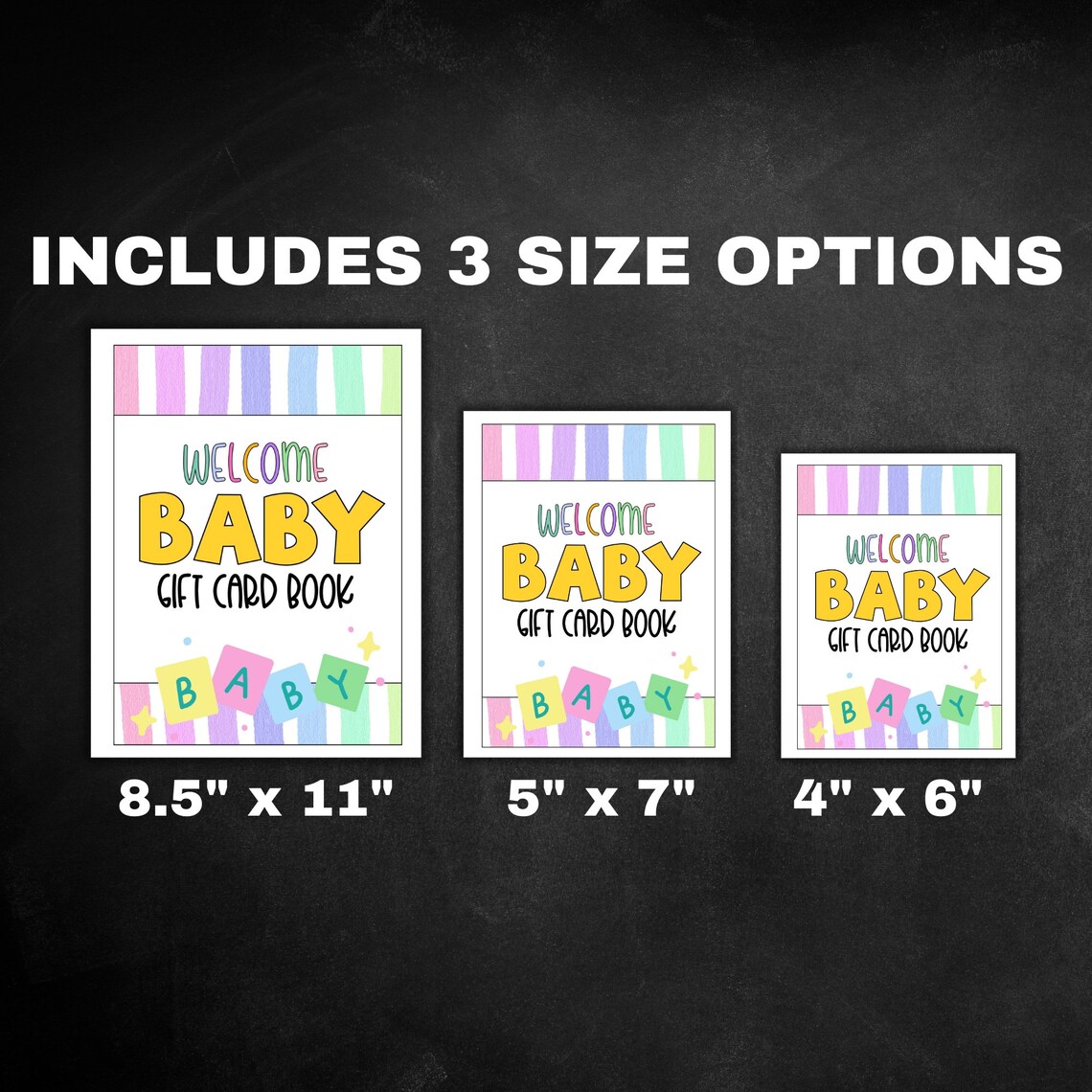 New Mom Gift Card Book, Printable Baby Shower Gift, New Baby Gift Card ...