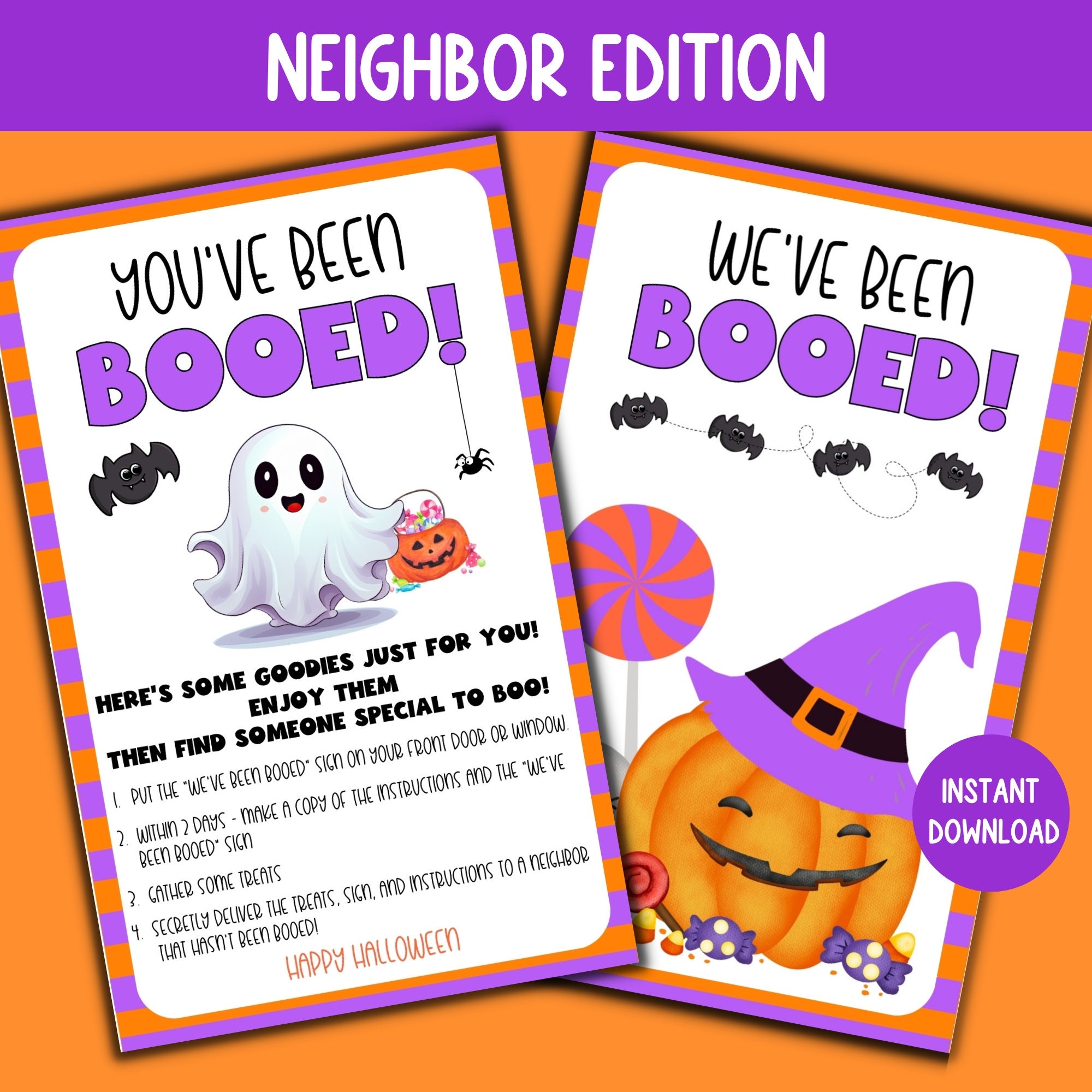 You've Been Booed Neighbor Game Printable We've Been - Etsy