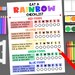 Healthy Eating Checklist, Printable Eat A Rainbow Checklist for Kids ...