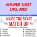 4th of July Game, Printable Name the State Game, USA States Quiz, US ...